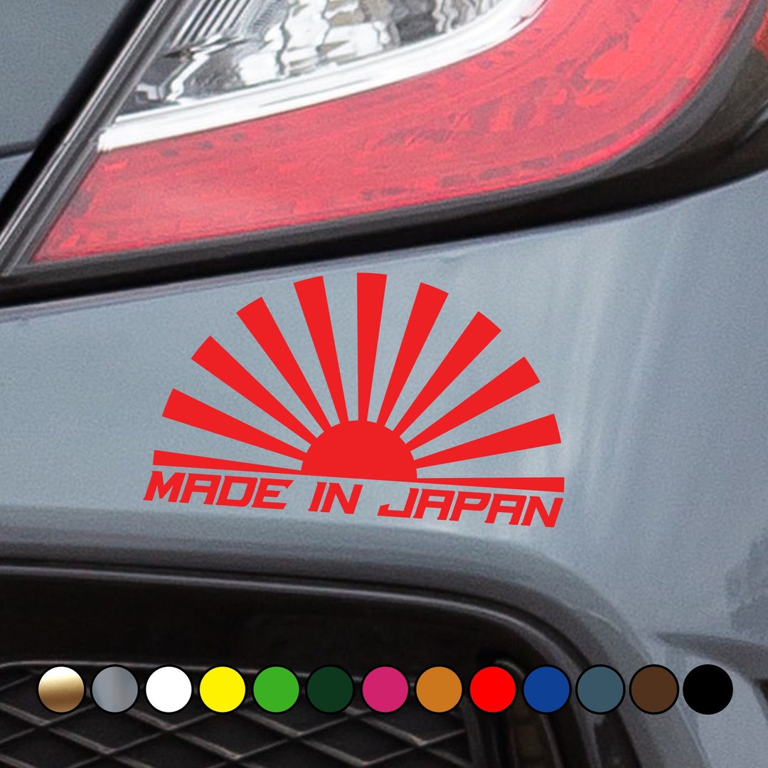 Car Decals Made in Japan MIJ Sun Moto Quality Custom Logo - Perfect Cut ...