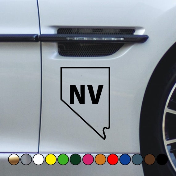 STATE Nevada NV State Outline Logo Sticker Perfect Cut Color - Etsy