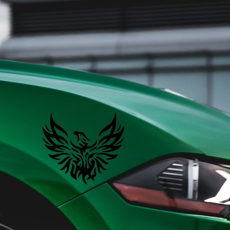 Phoenix Bird Tribal Flame Fire Logo High Quality Sticker - Perfect Cut ...
