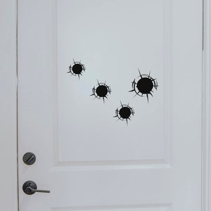Military Bullet Hole Sticker for a Gritty Aesthetic - Perfect Cut Color ...