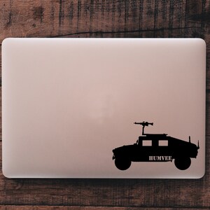 Military Humvee Vechicle With Text Logo Sticker Perfect Cut Color Decal ...