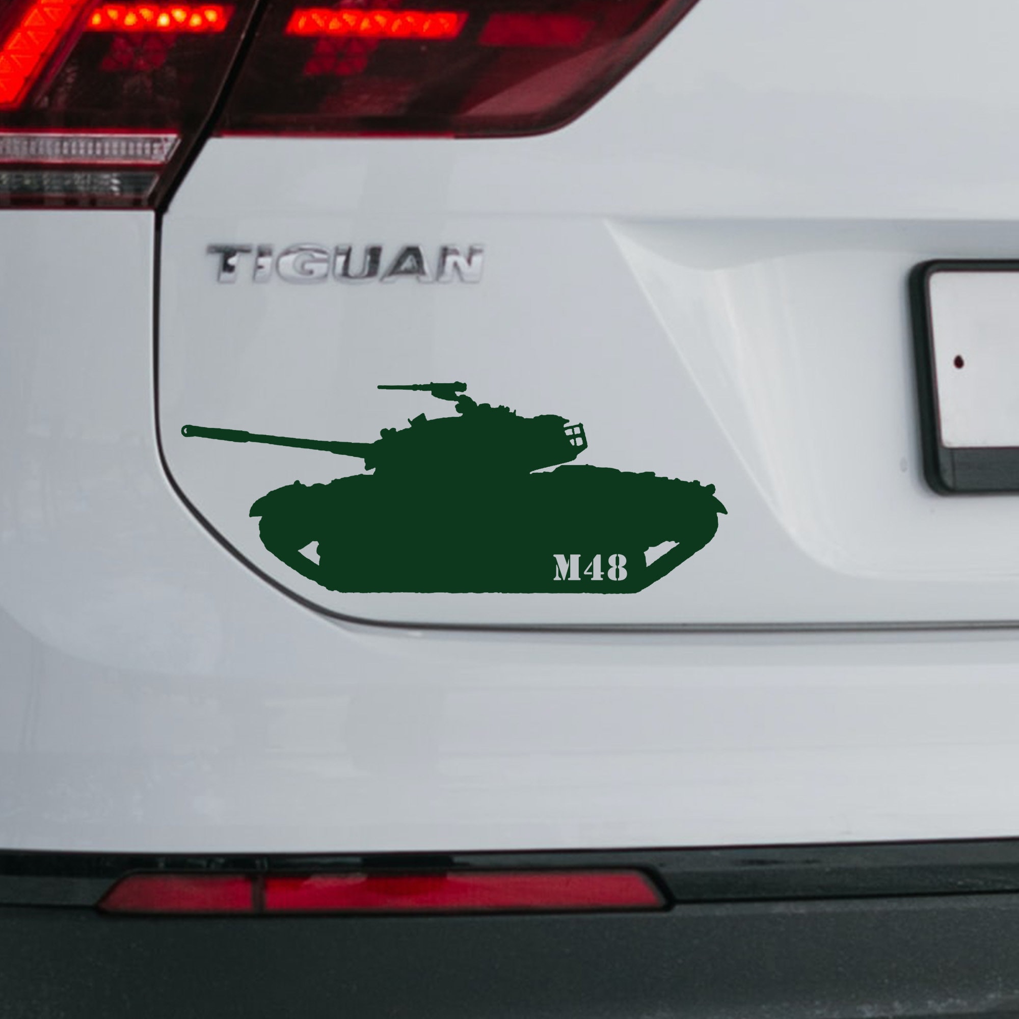 Military M48 Tank Logo Sticker Perfect Cut Color Decal Vinyl - Etsy