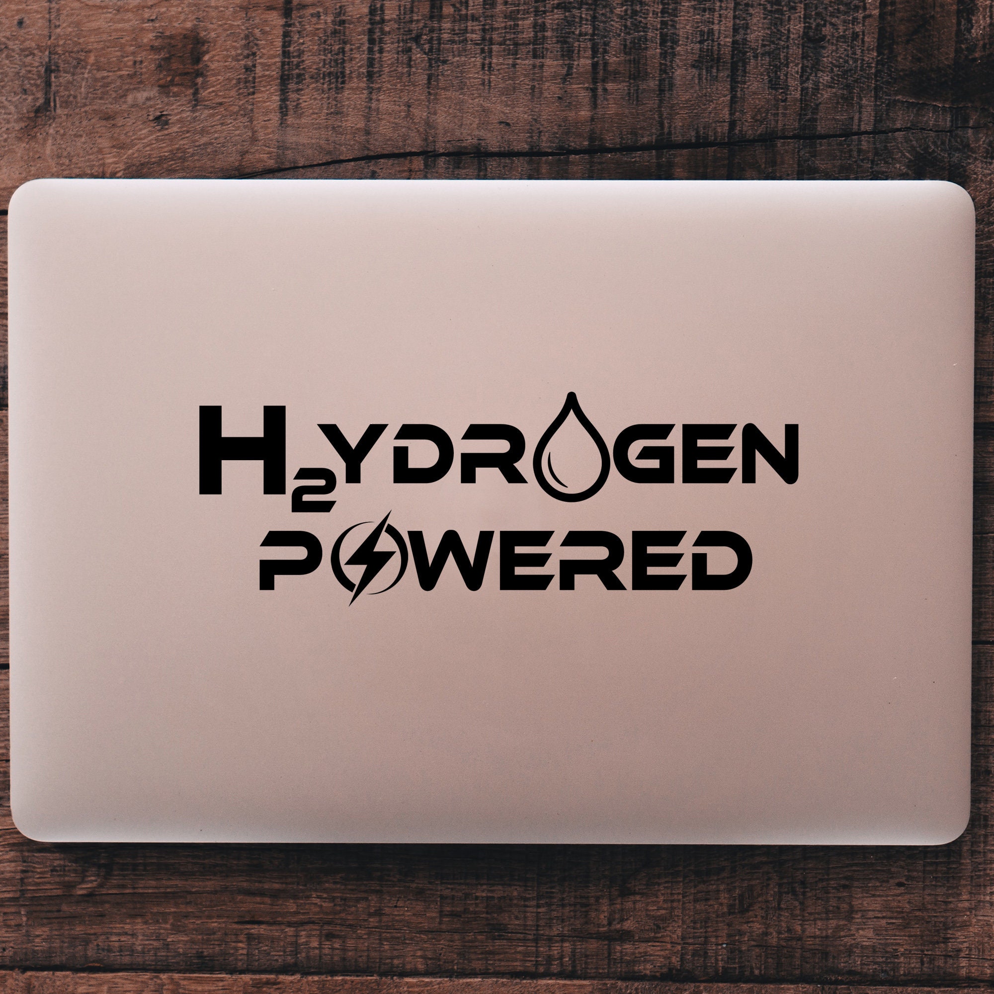 ECO Hydrogen Powered Green Energy Fuel Cell Logo Sticker - Perfect Cut ...
