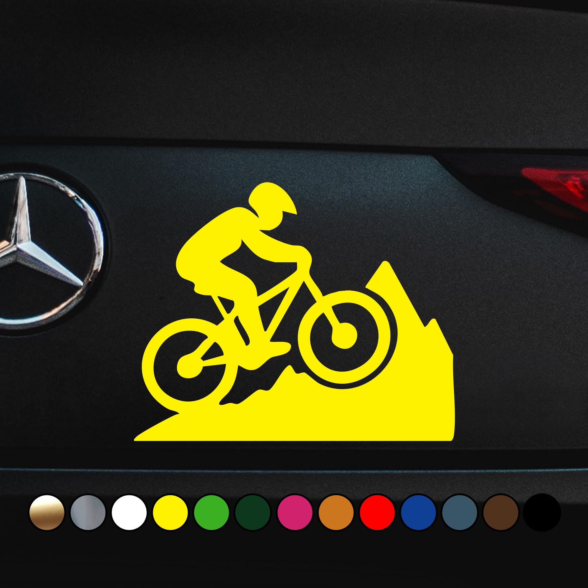 Mountain Trail Rider Sticker - MTB - Bike - Bicycle - Perfect Cut Color ...