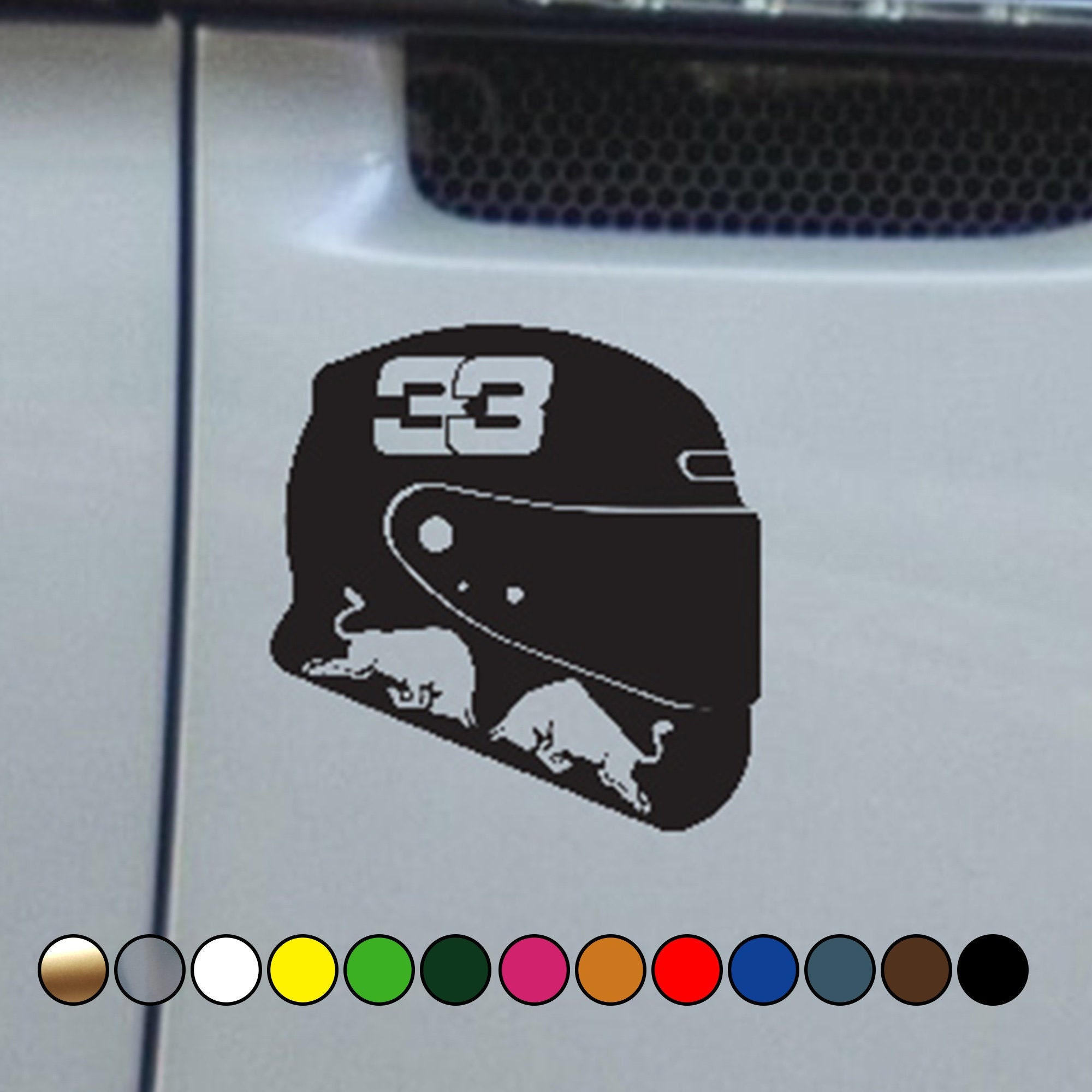 Racing Helmet Decals