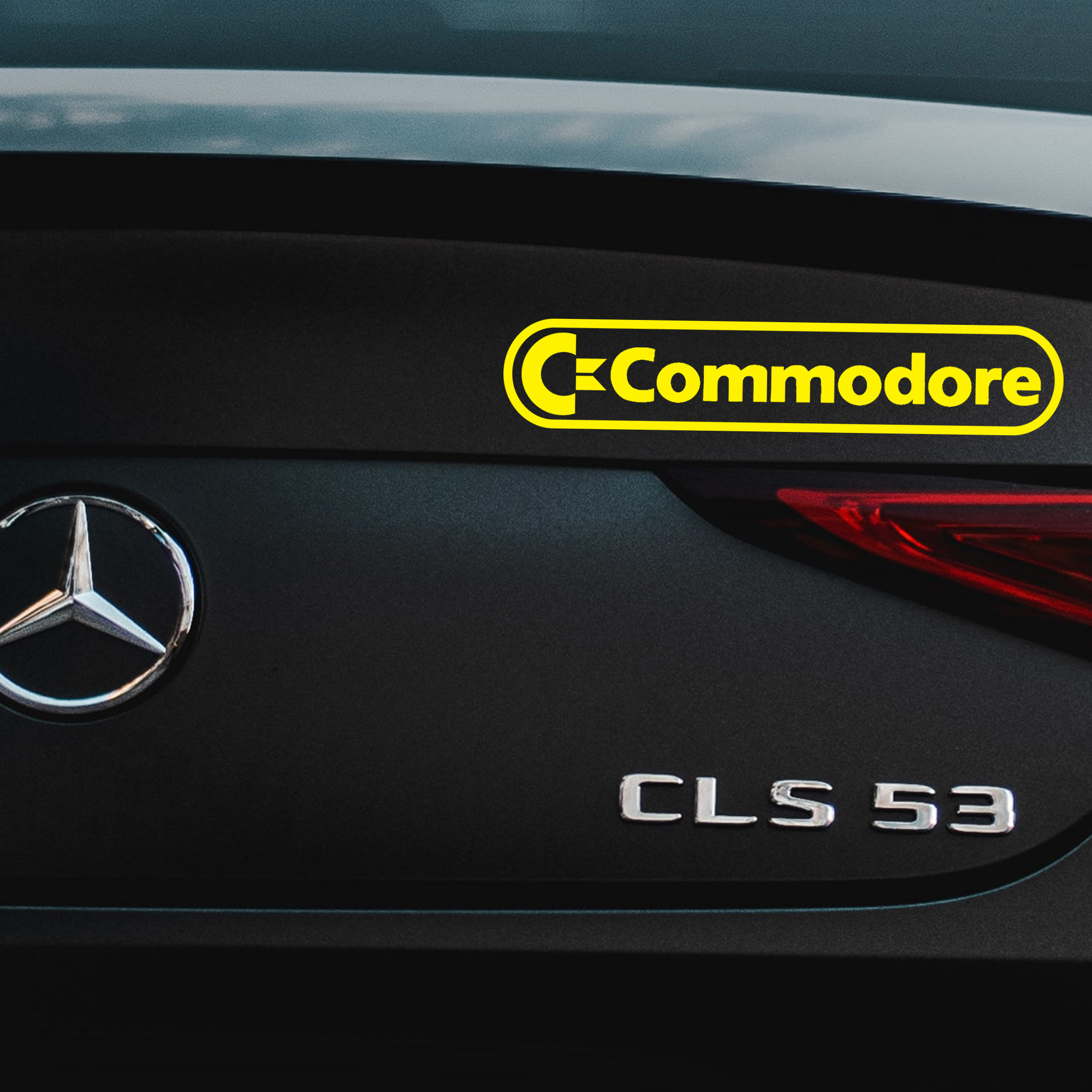 RETRO GAMING Commodore C64 Text Logo Sticker - Perfect Cut Color Decal ...