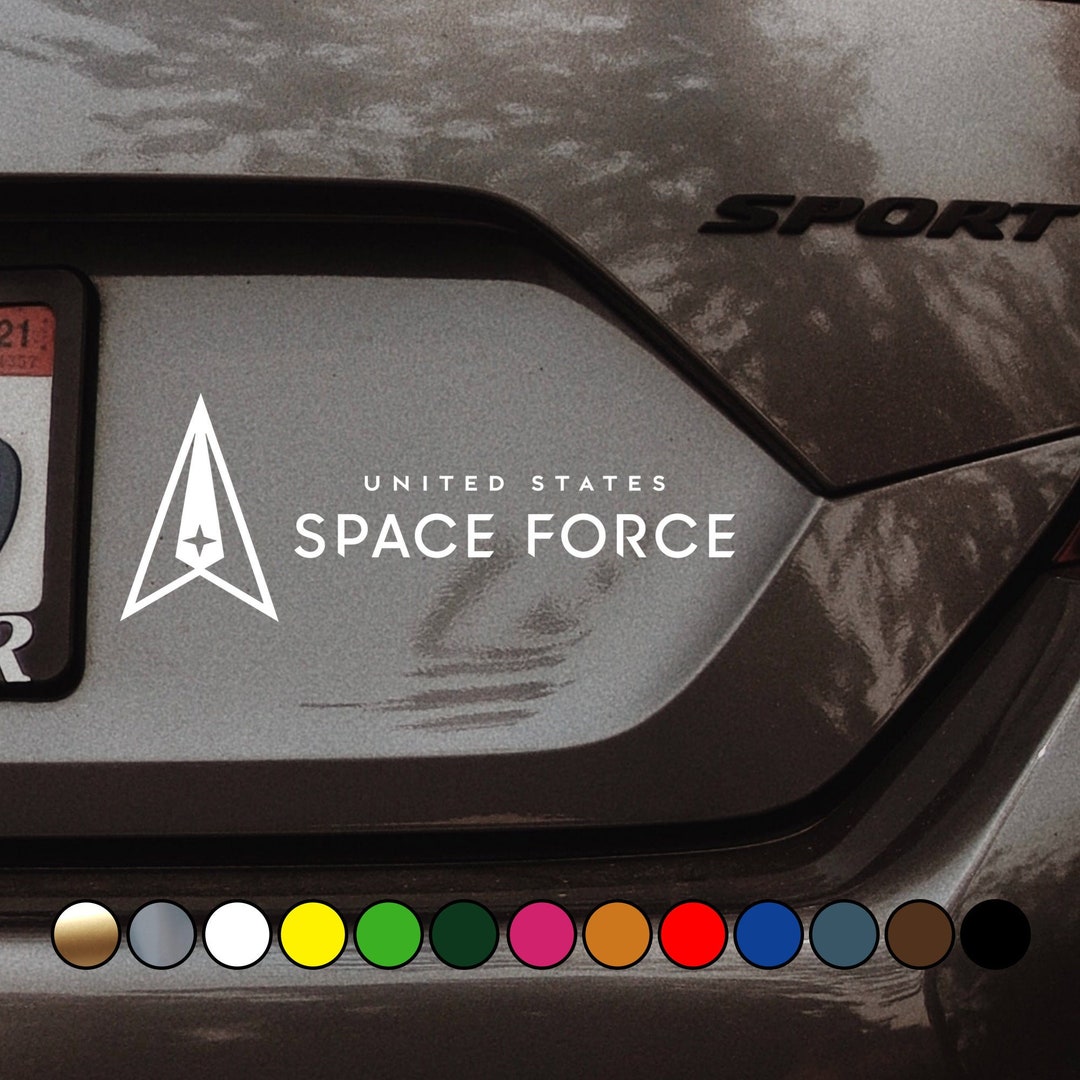 Military US Space Force United Stated USSF Logo Sticker - Perfect Cut ...