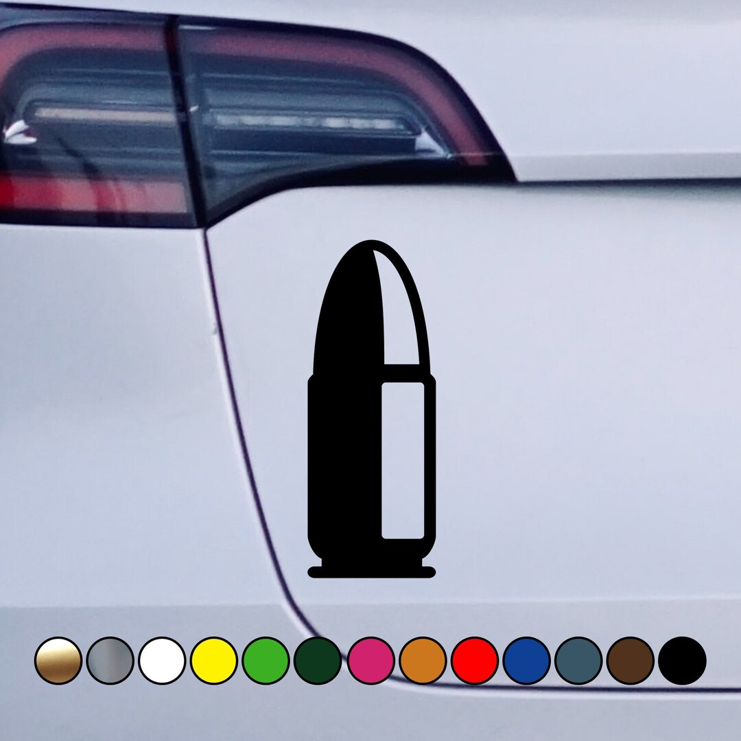 Military Pistol Ammo Sticker for Firearm Enthusiasts Perfect Cut Color ...