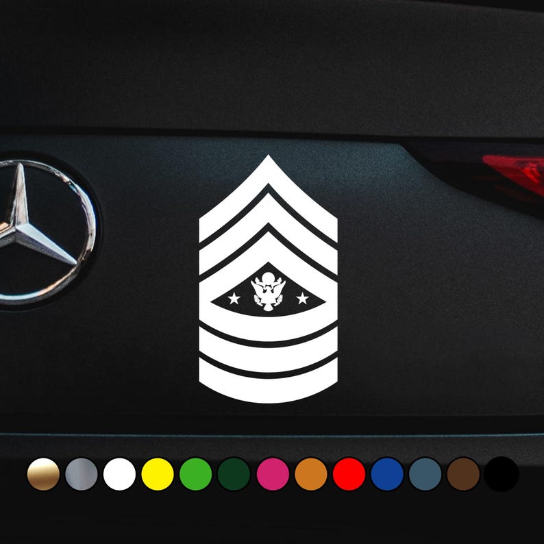 Military US ARMY Rank - Sergeant Major of the Army - Perfect Cut Color ...