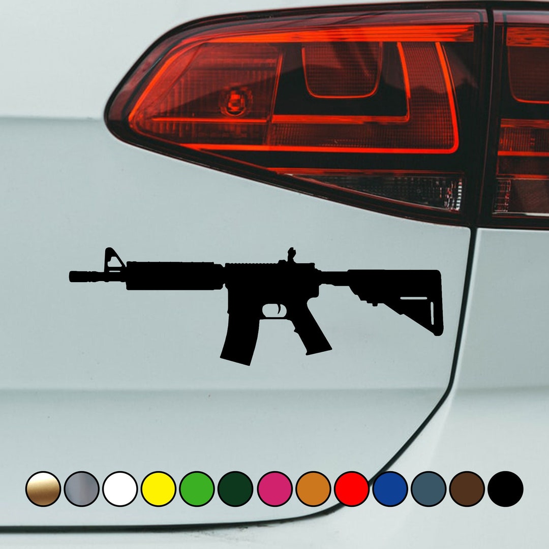 Military Colt M4A4 M4 Carabine - Firearms - Perfect Cut Color Decal ...