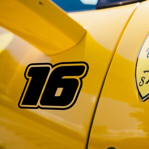 Racing Driver Charles Number 16 High Quality - Vinyl Decal Sticker ...
