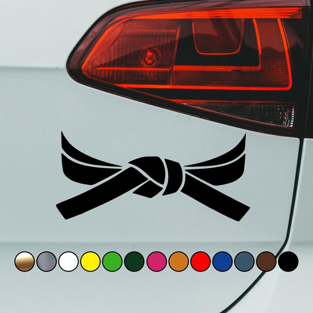 Karate Belt Sticker for Martial Arts Enthusiasts - Perfect Cut Color ...