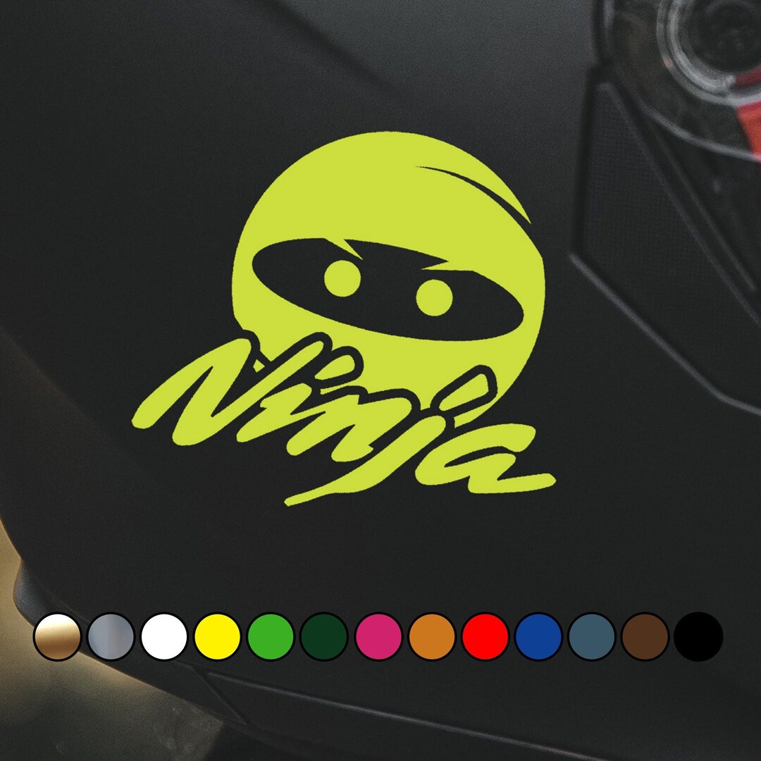 MOTORCYCLE Kawa Ninja Custom Motorcycle Sticker - Perfect Cut Color ...