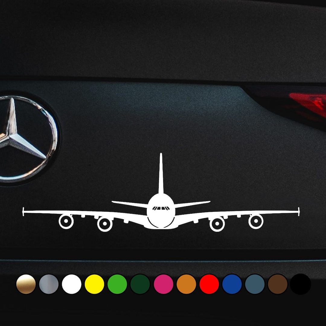 Airbus A380 Airplane Plane High Quality Logo- Perfect Cut Color Decal ...