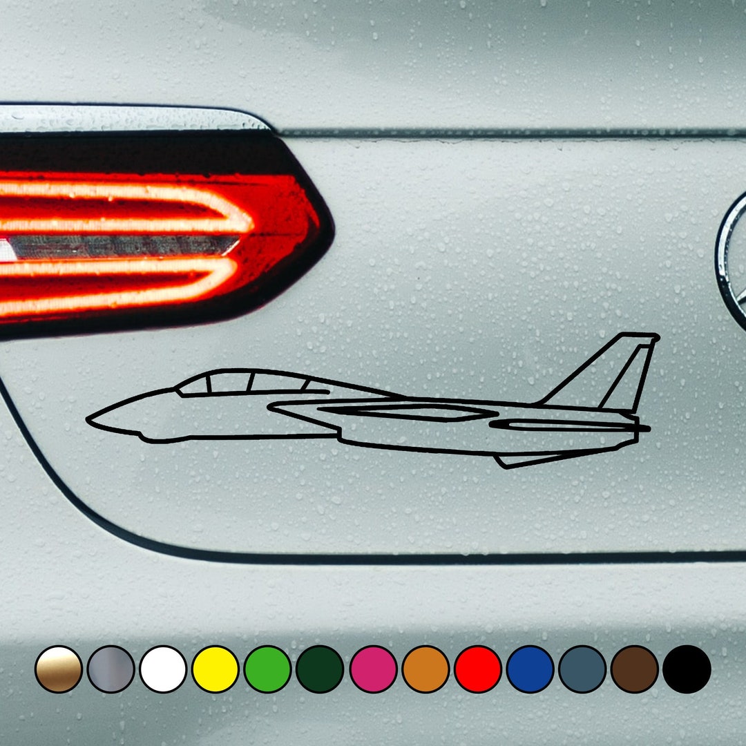 Military Grumman F-14 Tomcat Supersonic Fighter Jet Side View - Perfect ...