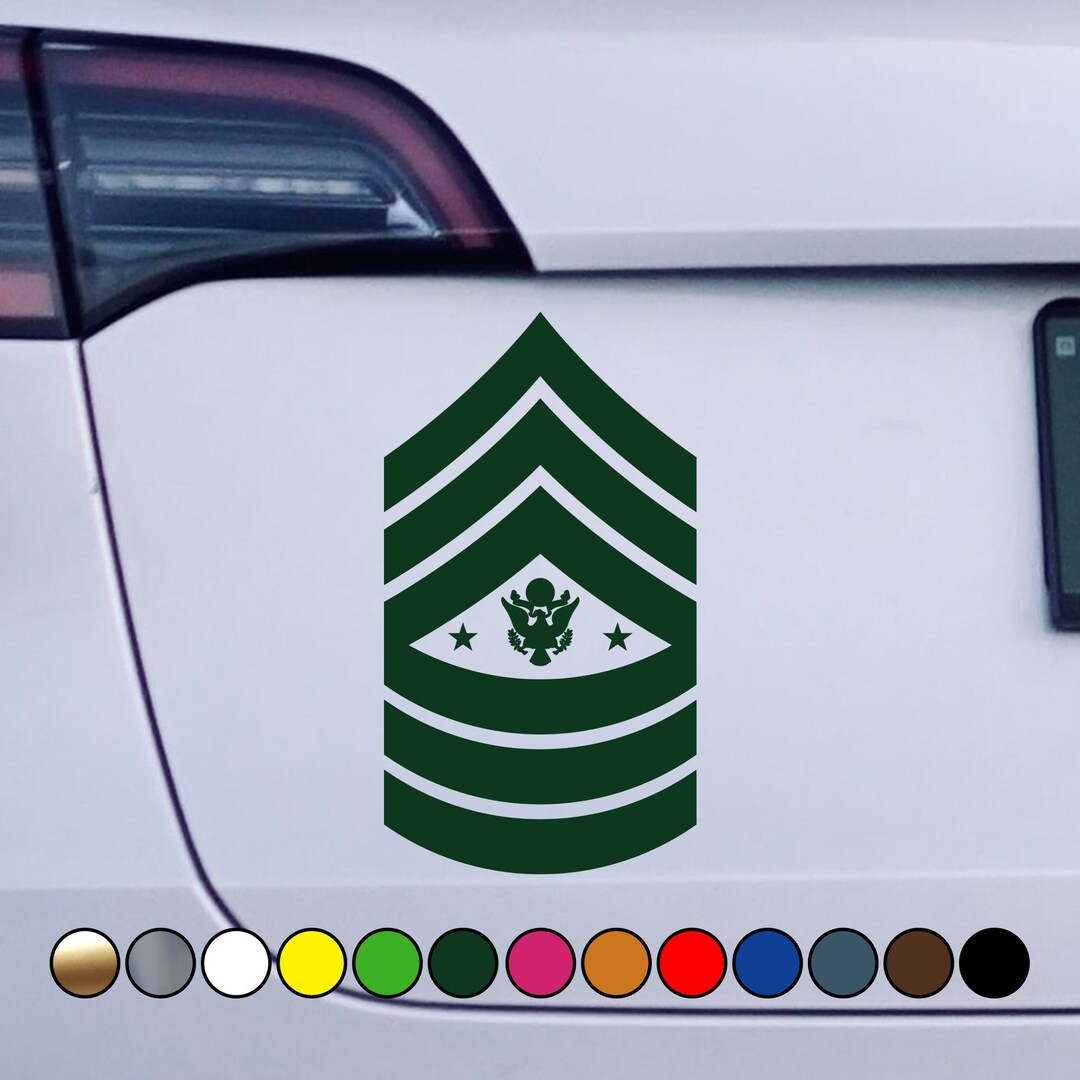 Military US ARMY Rank - Sergeant Major of the Army - Perfect Cut Color ...