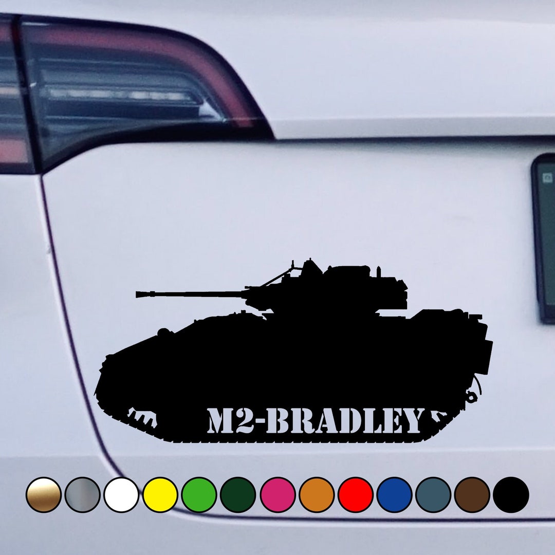Military M2 Bradley Infantry Fighting Vehicle Sticker - Perfect Cut ...