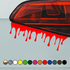 Dripping Blood Sticker - Scary - Funny - Trick or Treat - Bloody ...