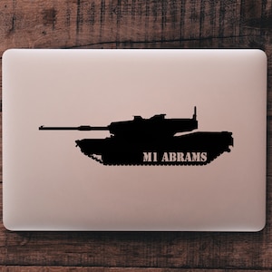 Military M1 ABRAMS Tank Logo Sticker - Perfect Cut Color Decal Vinyl ...
