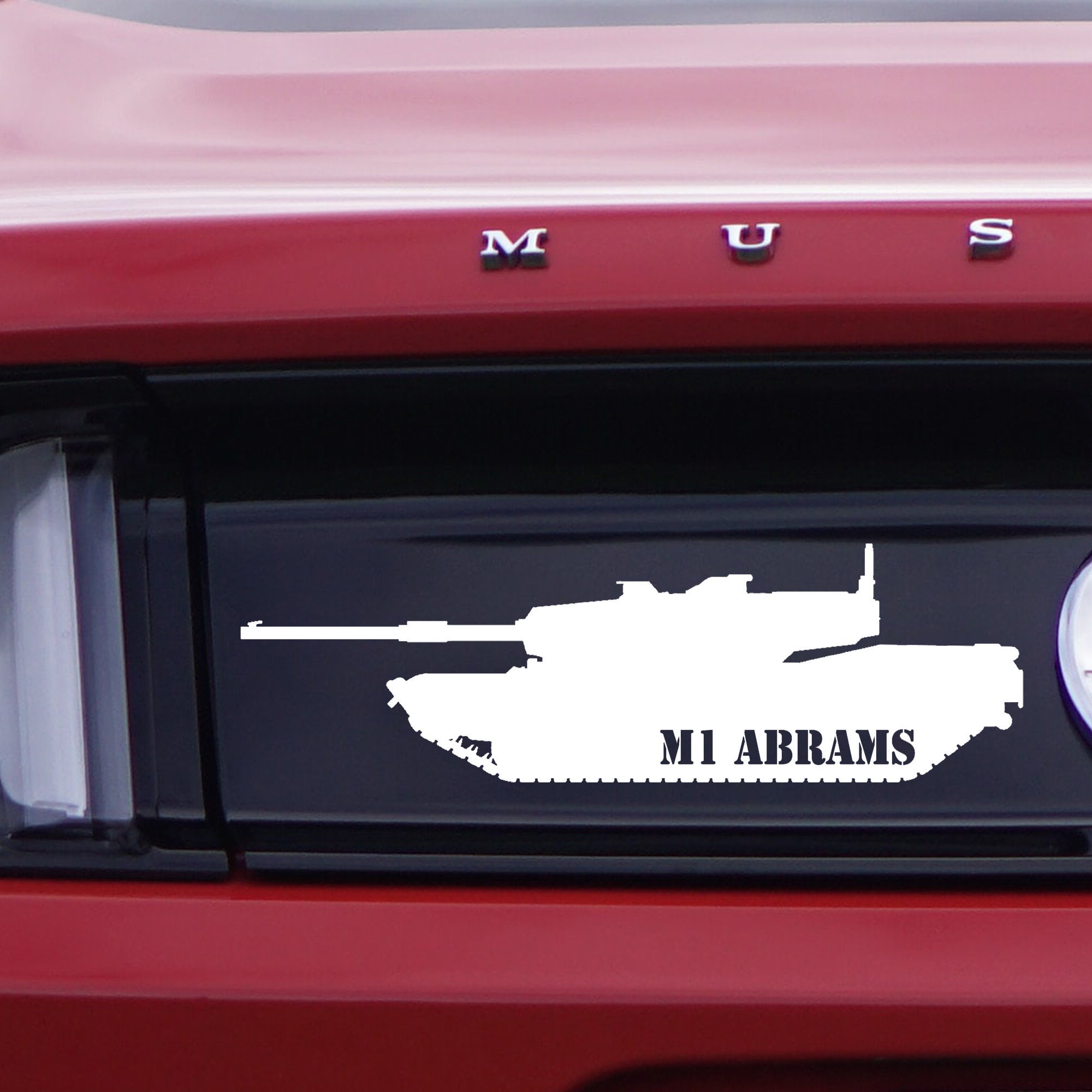 Military M1 ABRAMS Tank Logo Sticker Perfect Cut Color Decal - Etsy
