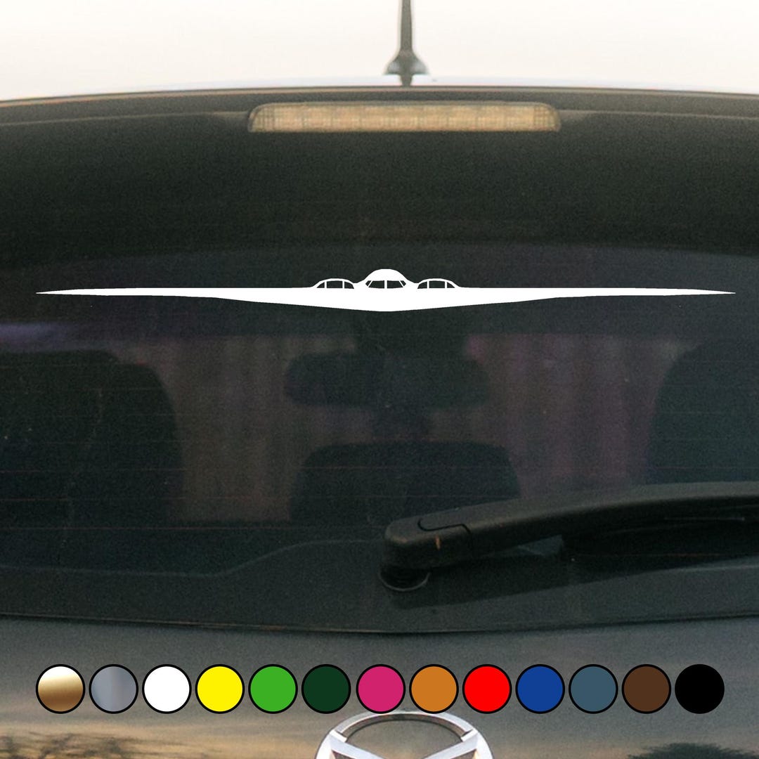 Northrop B-2 Spirit Front View Sticker - Stealth Bomber - Perfect Cut ...