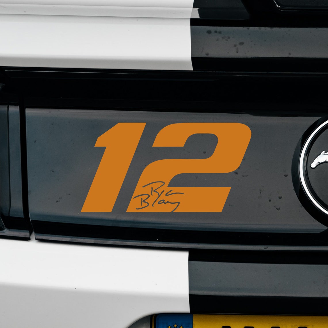 NASCAR Ryan Blaney Number 12 With Signature Vinyl Decal - Etsy