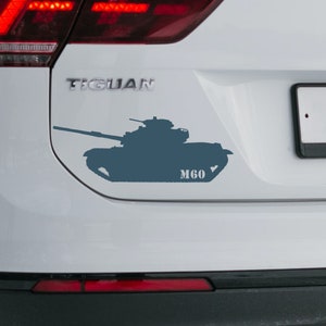 Military M60 Tank Logo Sticker - Perfect Cut Color Decal Vinyl Decal ...