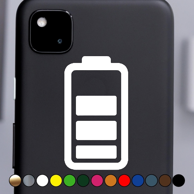 Battery Charging Symbol Vinyl Decal – Weatherproof Energy Sticker - Etsy