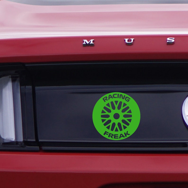 Car Decals Racing Freak Text on Wheel Tire High Quality Logo - Etsy