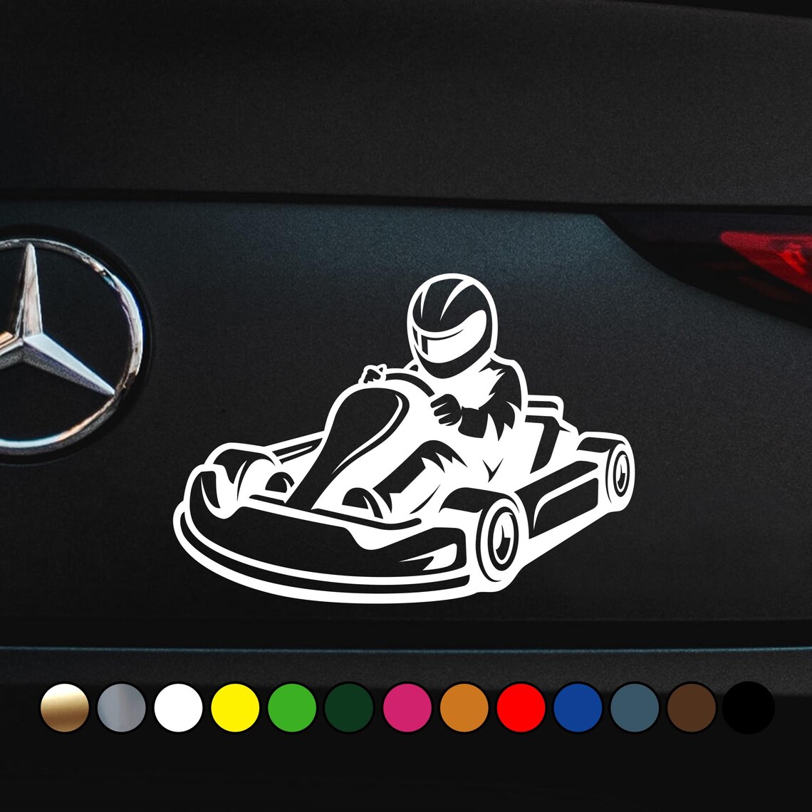 Kart Racing Sticker - Karting - Go-karts - Go Kart - One Seater - Vinyl ...