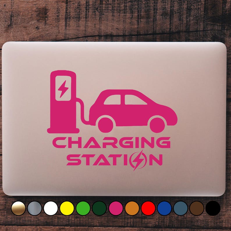 EV Charging Station Sticker Electric Car Charging Zone - Perfect Cut ...