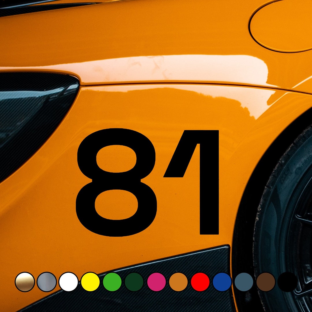 Racing Driver Oscar Car #81 Fan Version Logo - Vinyl Decal Sticker ...