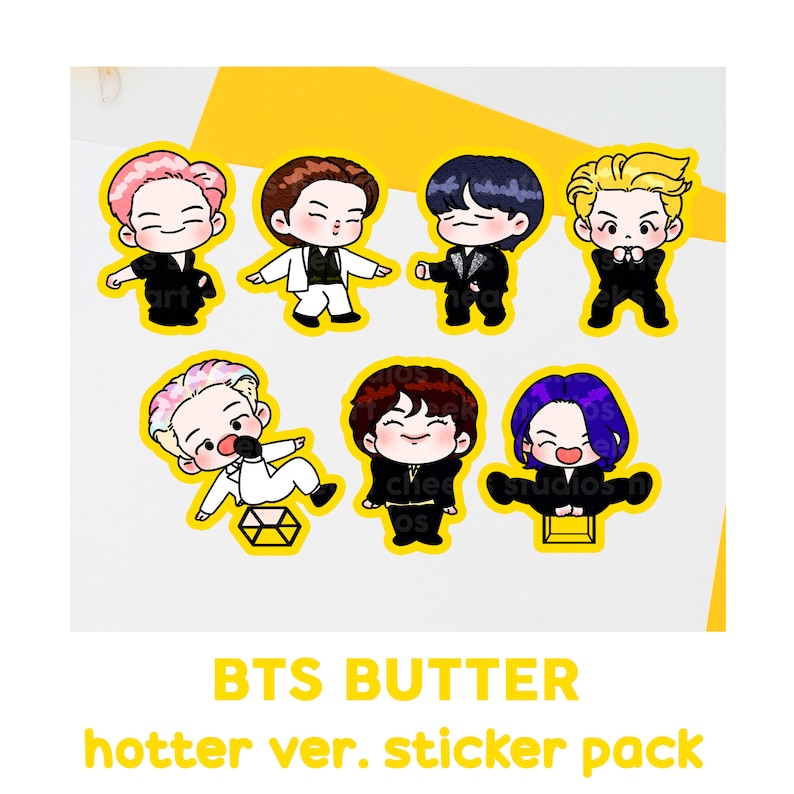 BTS BUTTER Sticker Pack / Art Print | Etsy