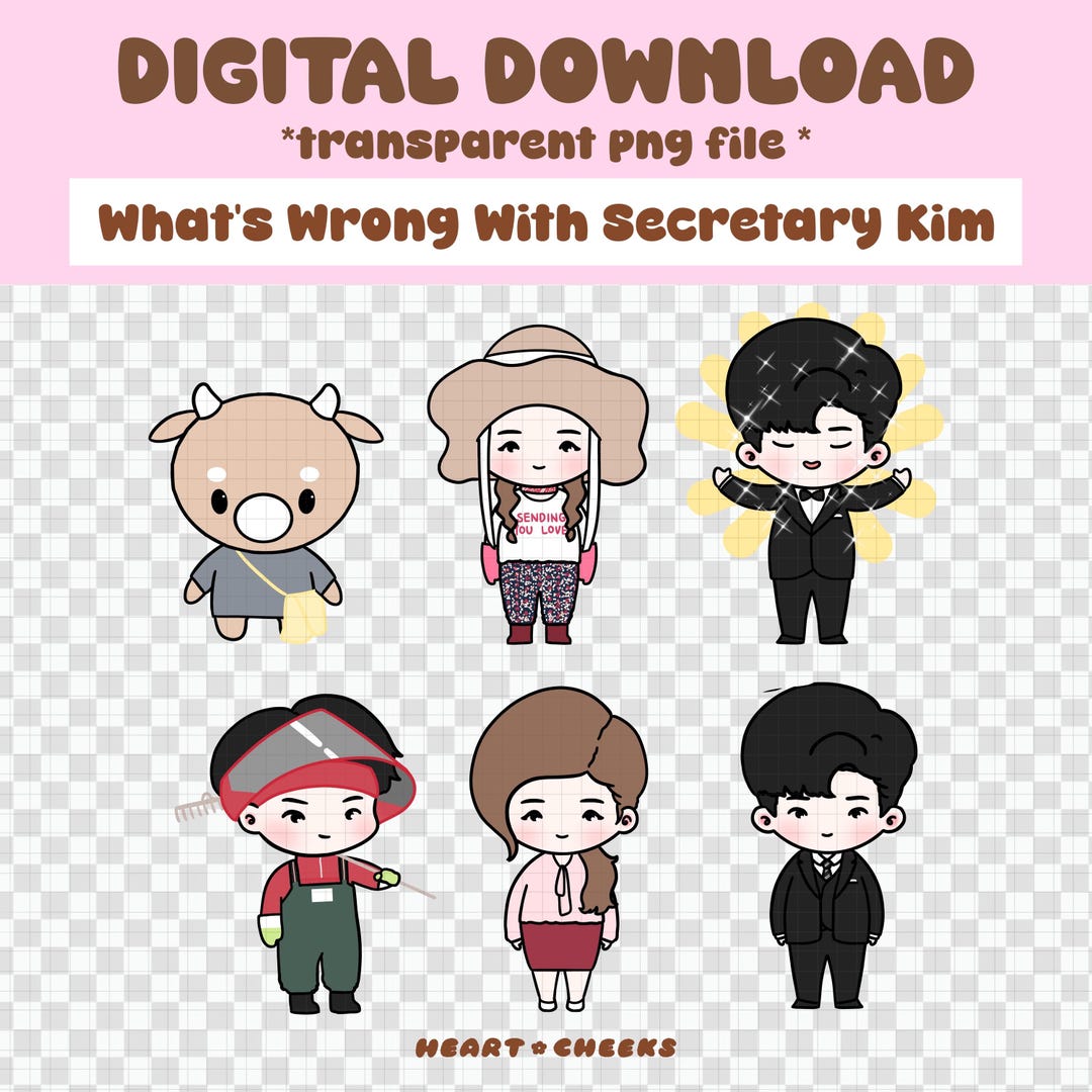 What's Wrong With Secretary Kim Digital Sticker: Kdrama Printable Decal ...