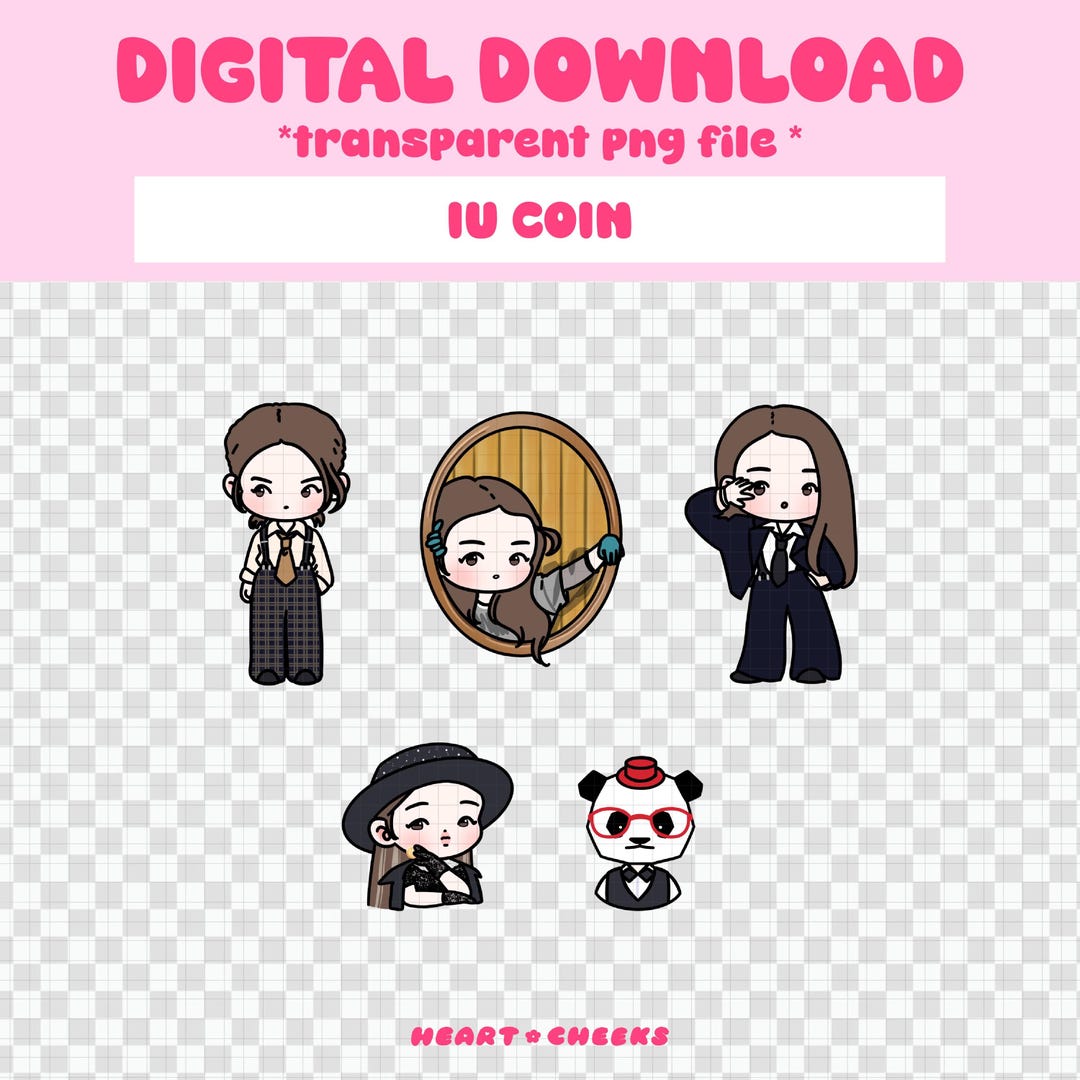 IU Coin Digital Sticker: Kpop Idol Group Printable Decal (PNG Download ...