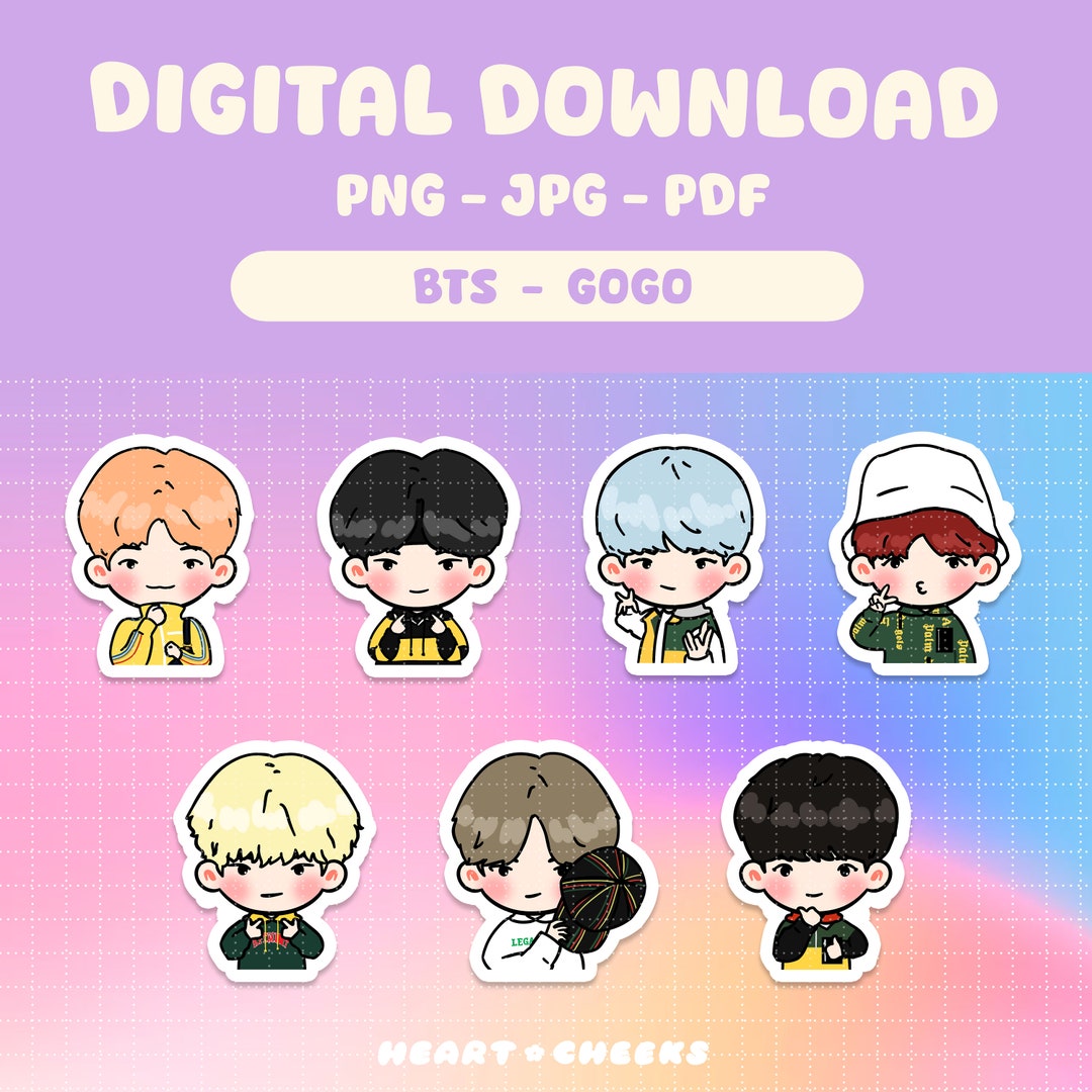 BTS GOGO Digital Sticker | Downloadable Sticker | Printable Sticker ...