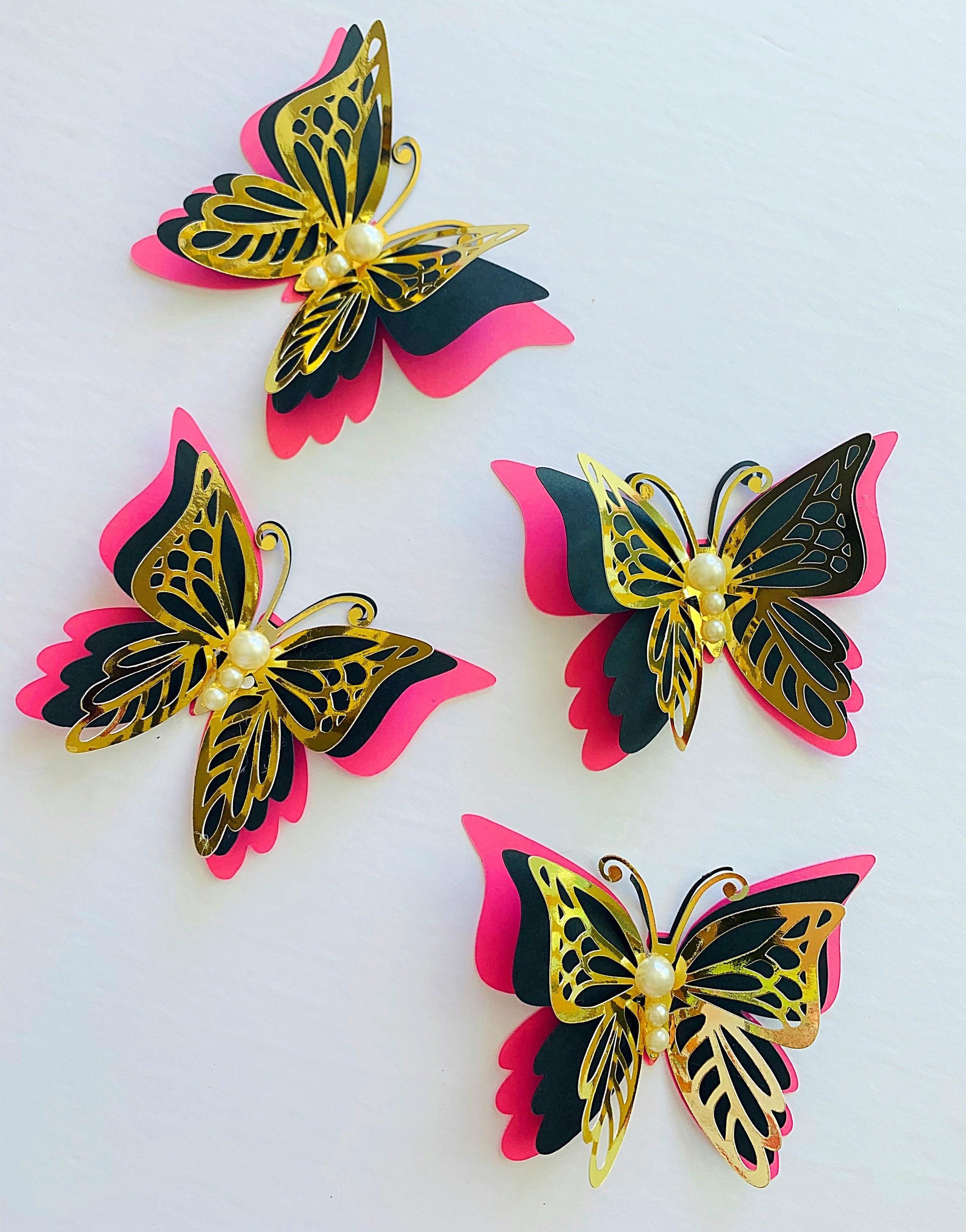 6 3D Butterfly 6 Paper Butterflies Butterfly 3d - Etsy Canada