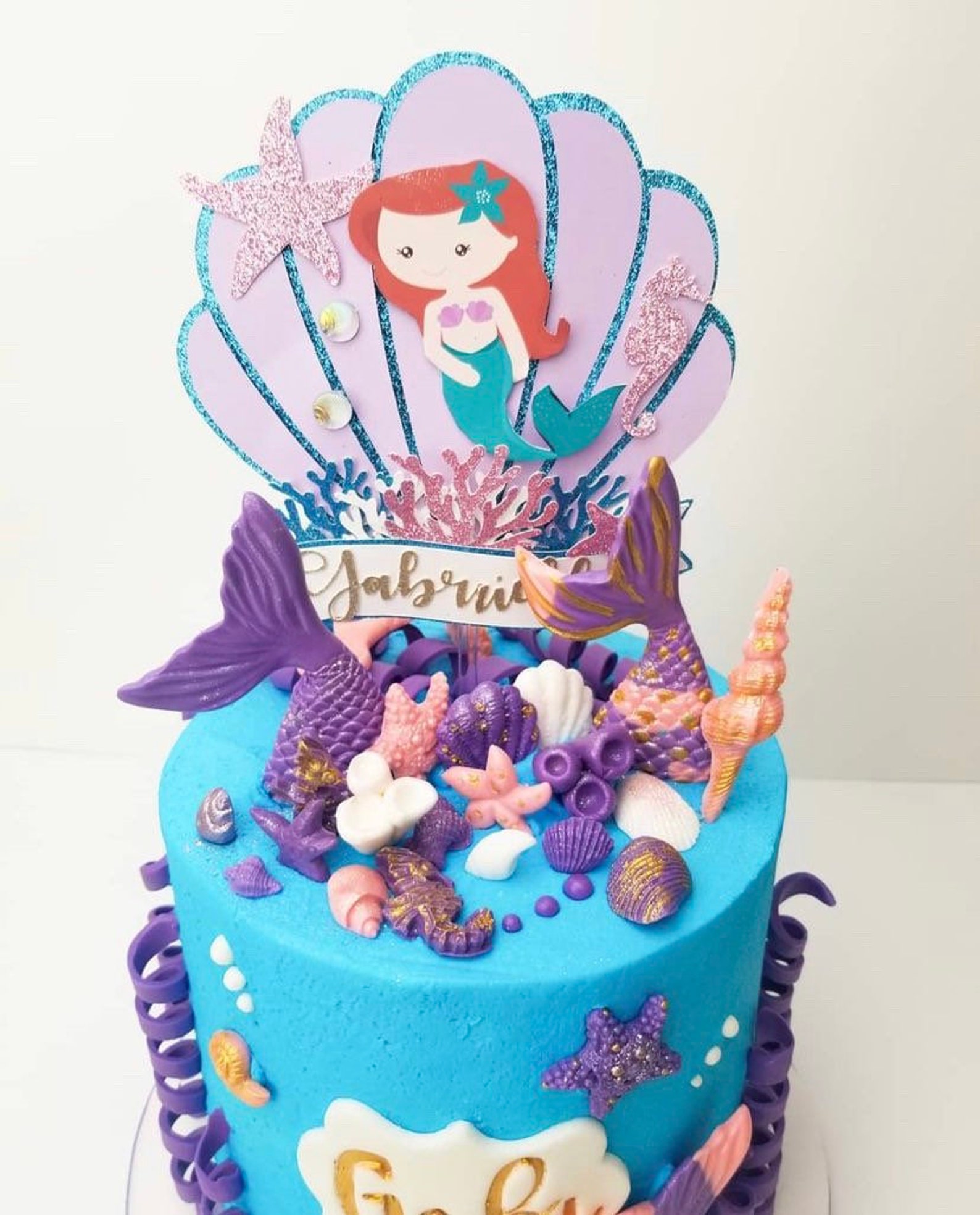 Mermaid Cake Topper Under the Sea Cake Topper - Etsy Canada