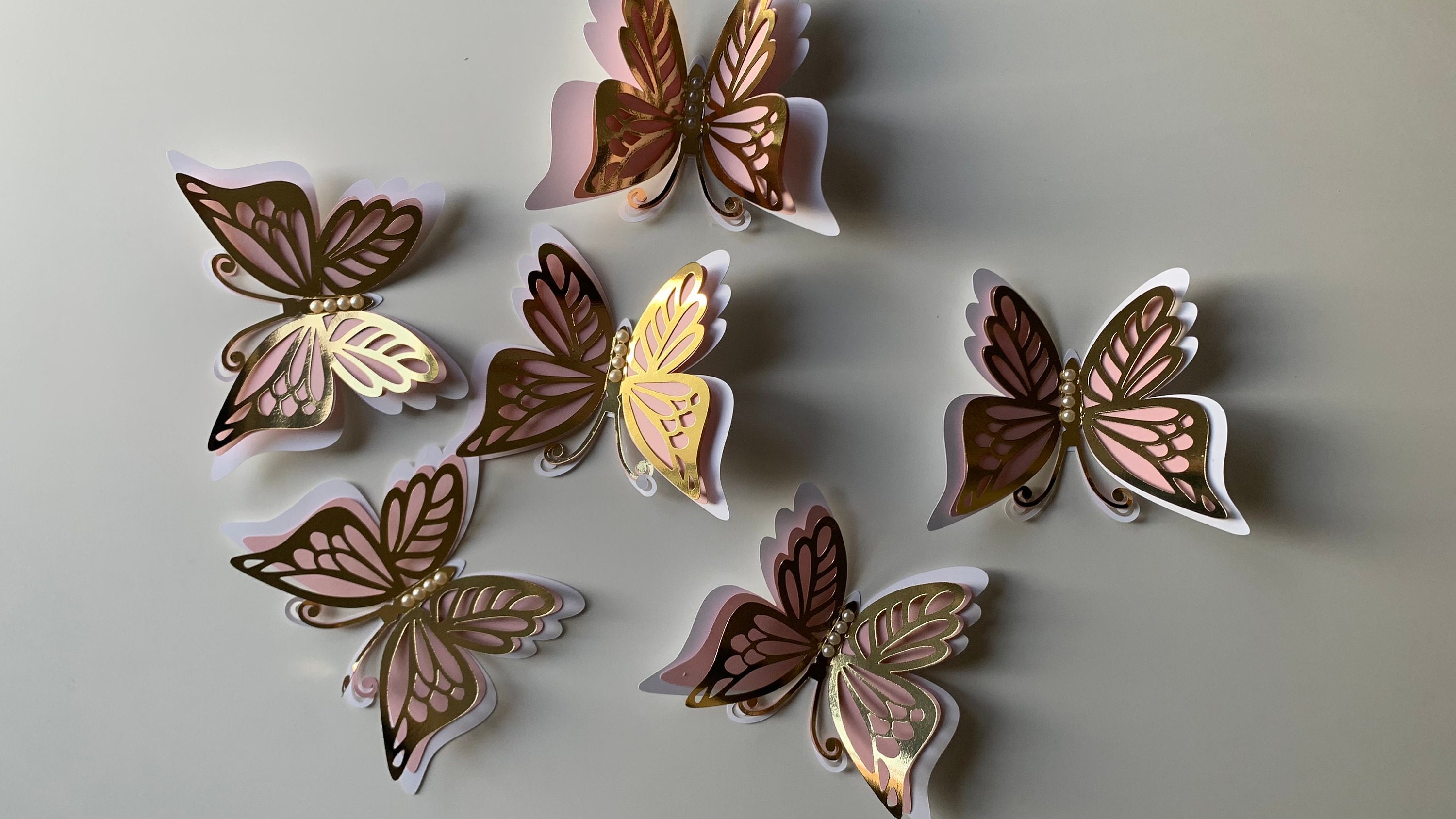 6 3D Butterfly 6 Paper Butterflies Butterfly 3d - Etsy Canada