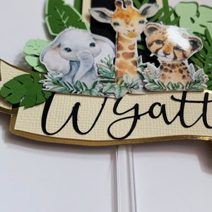 Safari Cake Topper Safari Birthday Safari First Birthday - Etsy Canada