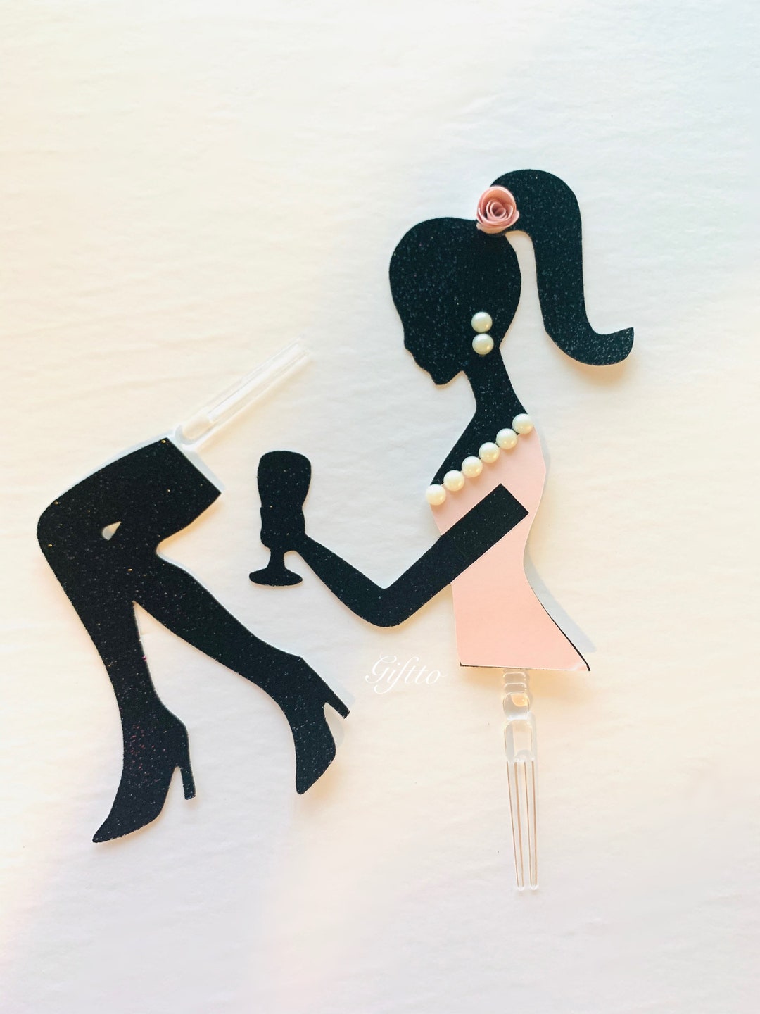 Birthday Girl Cake Topper Sitting Girl Cake Topper Girl - Etsy