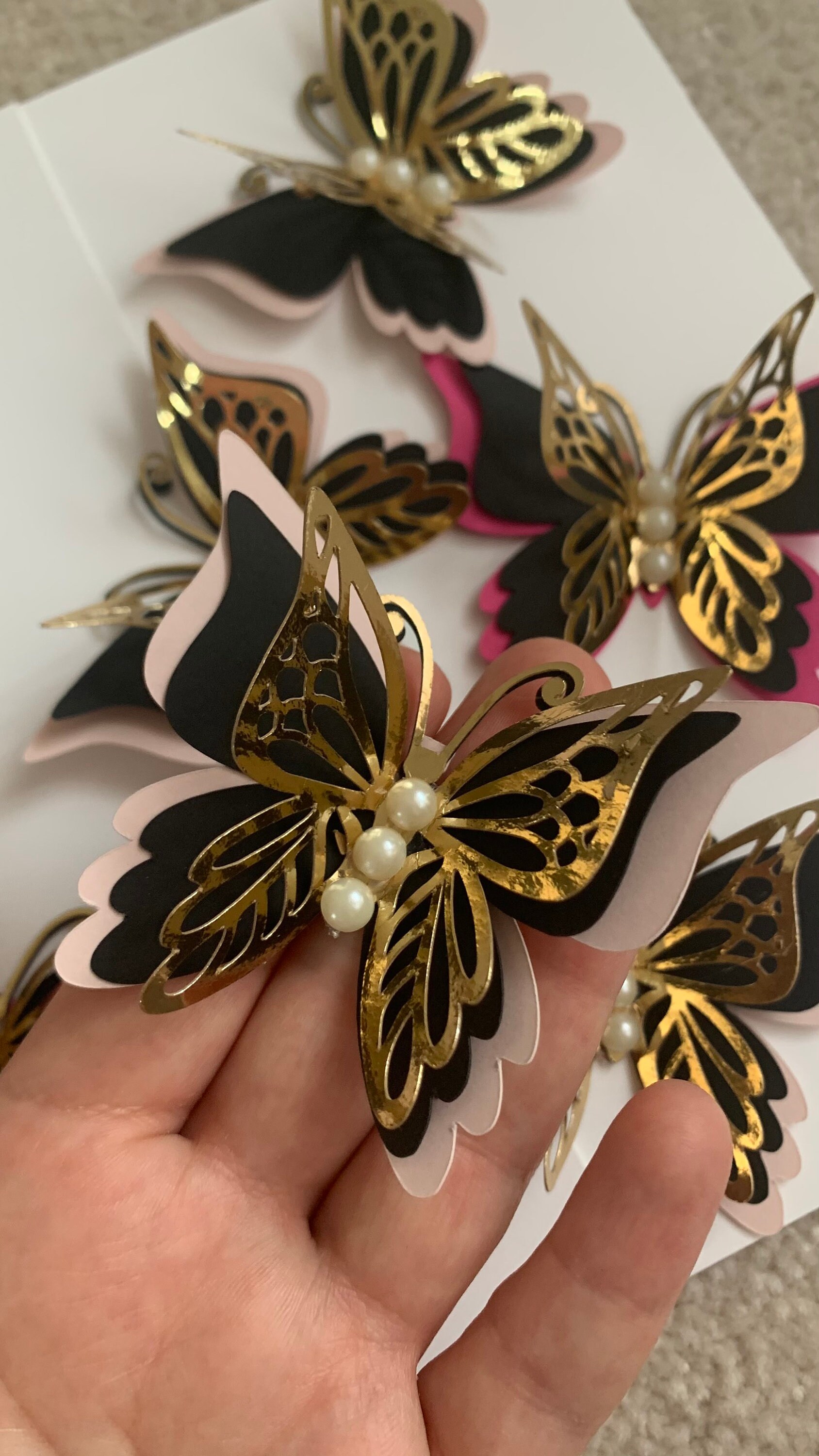 6 3D Butterfly 6 Paper Butterflies Butterfly 3d - Etsy Canada
