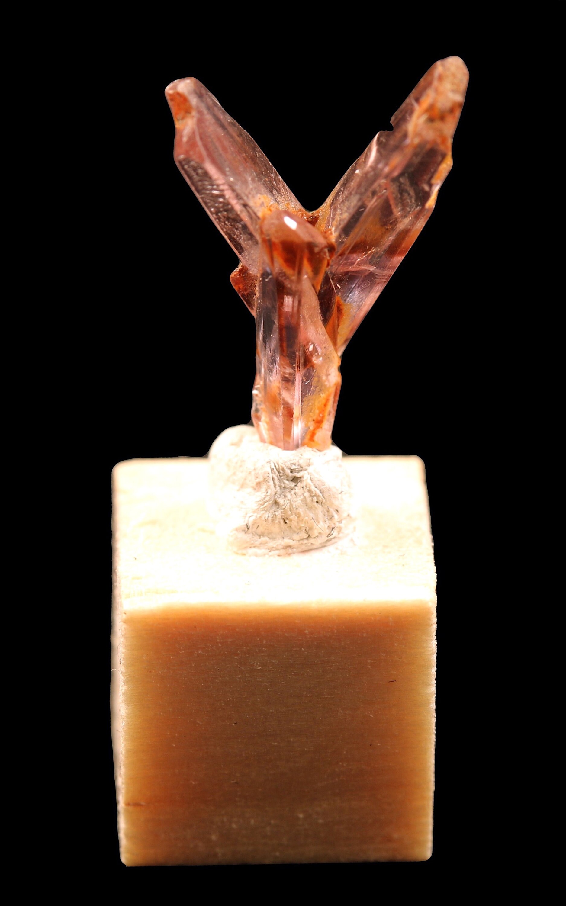 Rare Gemstone, V-shaped Diaspore Crystal, Red Orange Diaspore, Diaspore ...