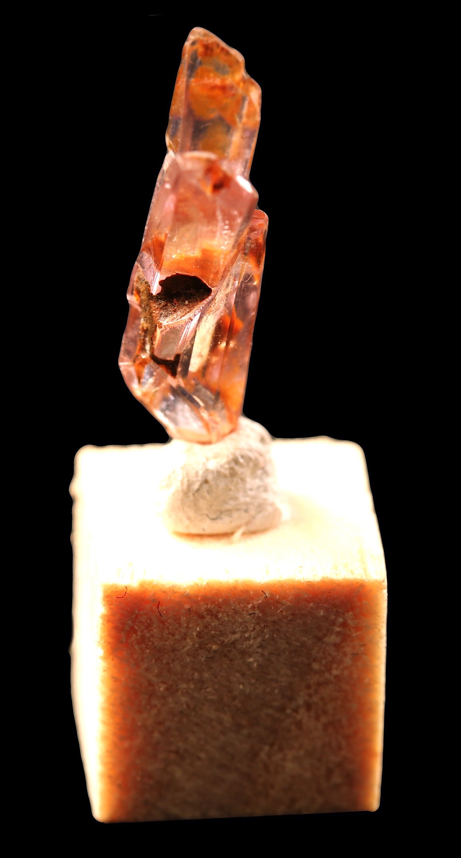 Rare Gemstone, V-shaped Diaspore Crystal, Red Orange Diaspore, Diaspore ...
