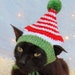 Elf Hat for Cat, Christmas Pet Costume, Christmas Kitten Outfit, Elf ...