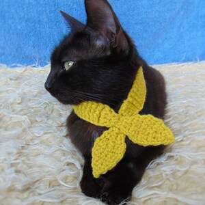 Scarf for Cat, Cat Scarf, Kitten Accessories, Crochet Feline Scarf ...
