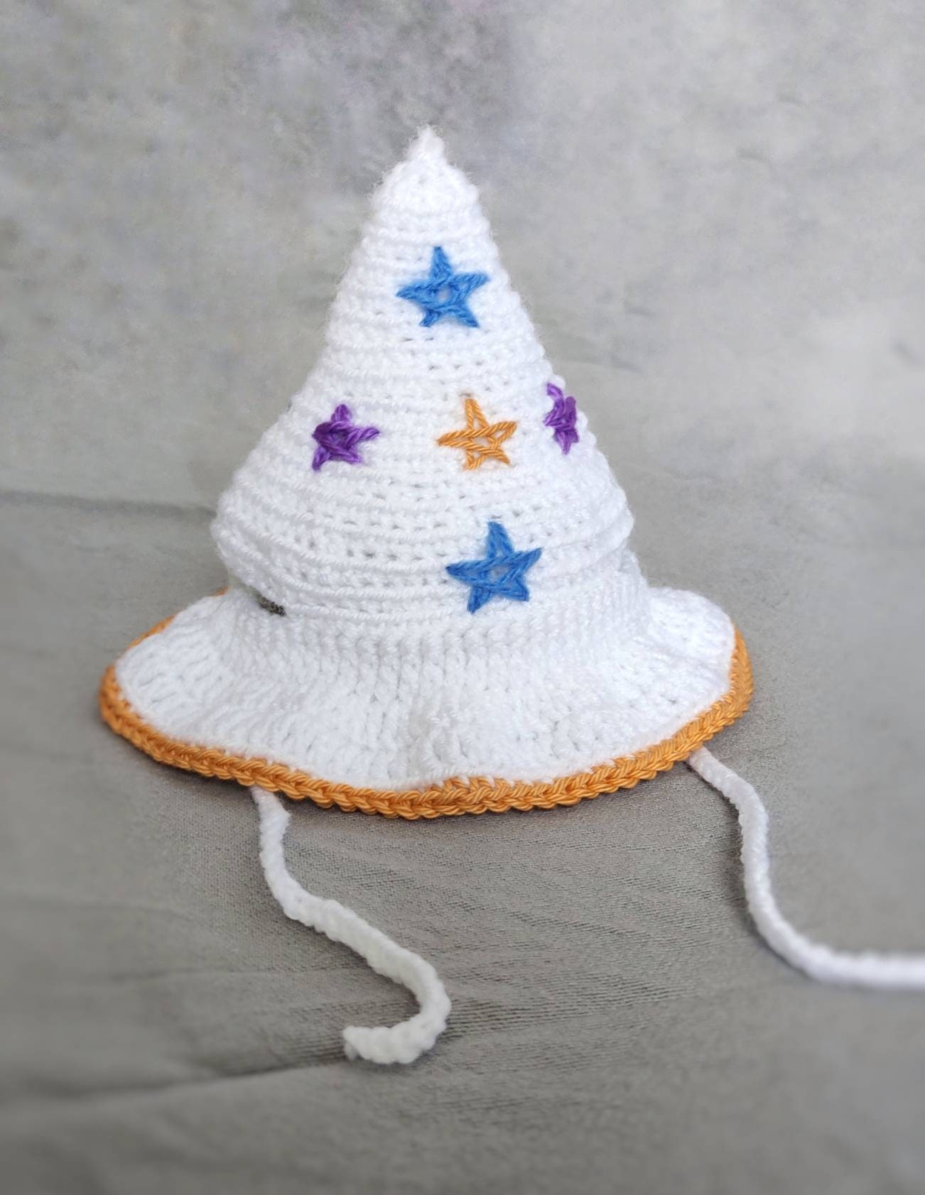 White Wizard Hat for Cat Halloween Wizard Pet Costume White - Etsy