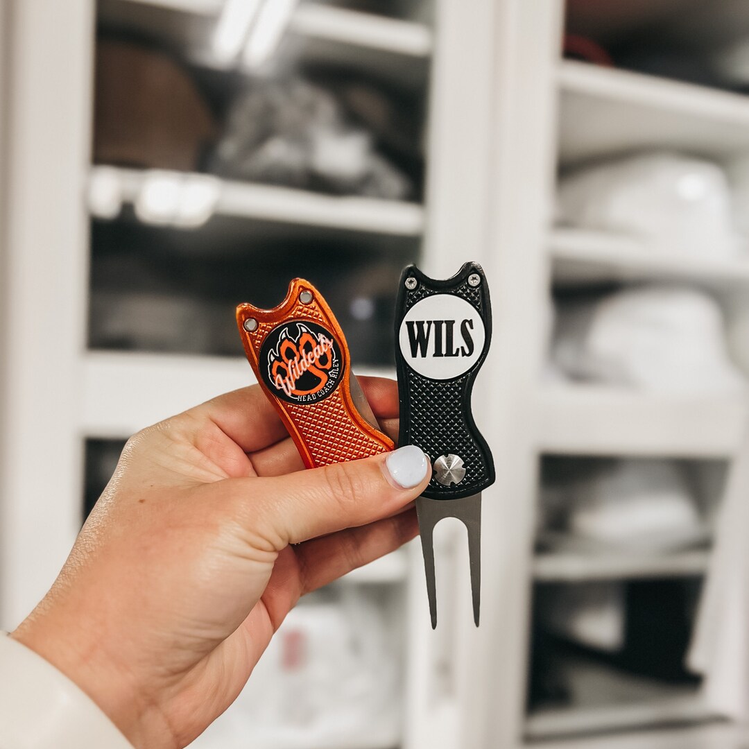 Custom Text Flip Out Golf Divot Tool & Ball Marker - Elevate Your Golf ...