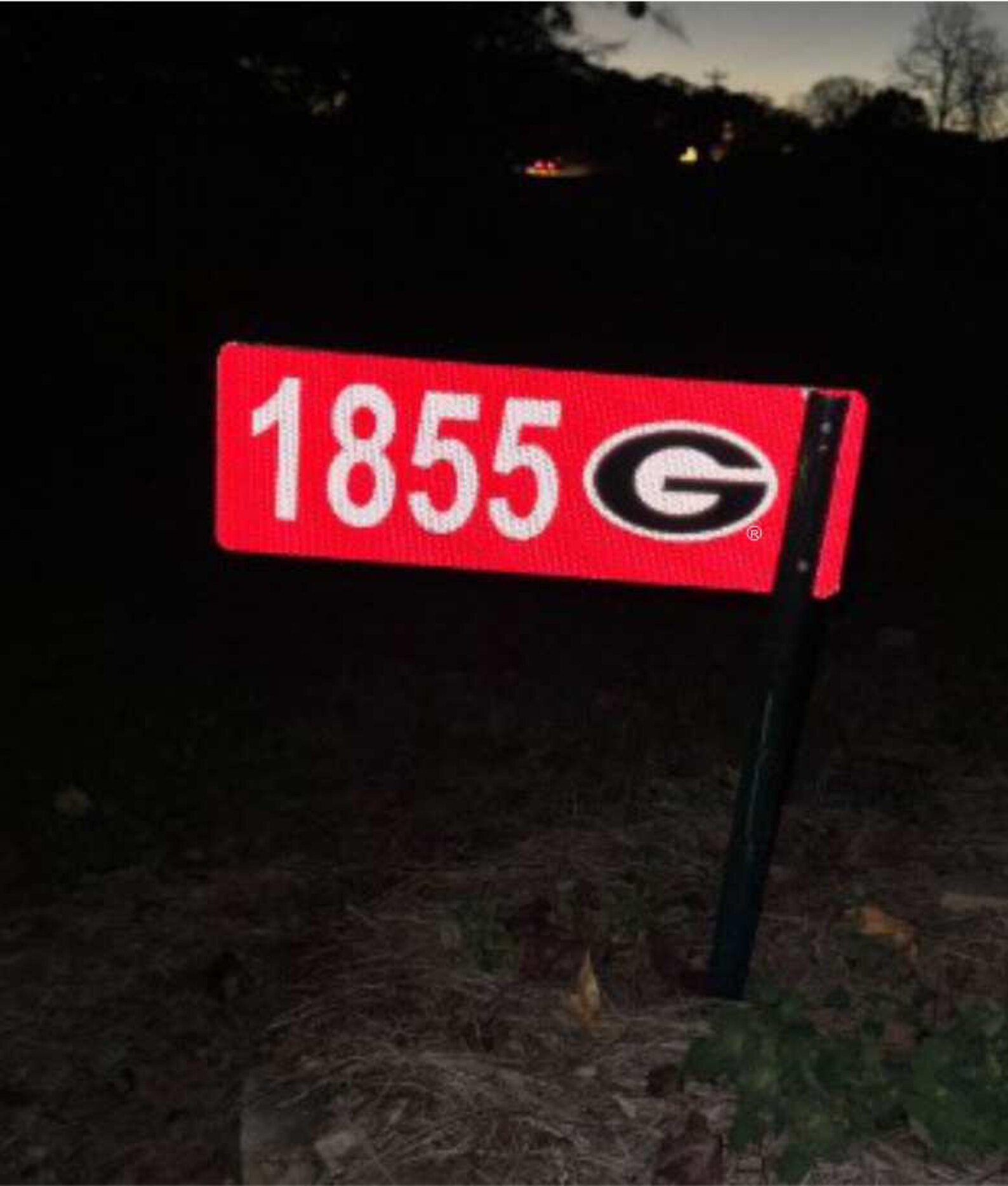 Georgia Metal Address Marker Sign Reflective Vinyl House Number Plaque ...