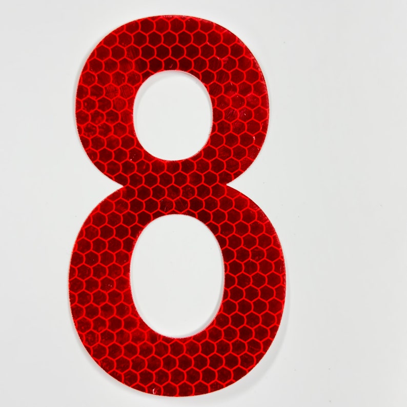 Reflective Address Number Individual Packaged House Numbers Adhesive ...